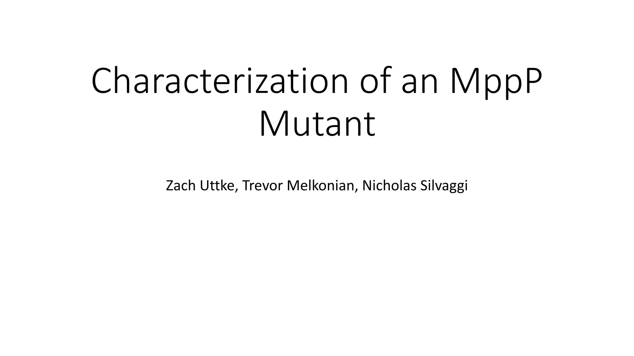 Structure-Function Relationships in the MppP Family | PPTX