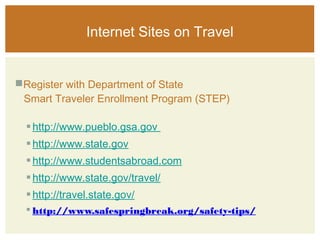 Travel Safety | PPT