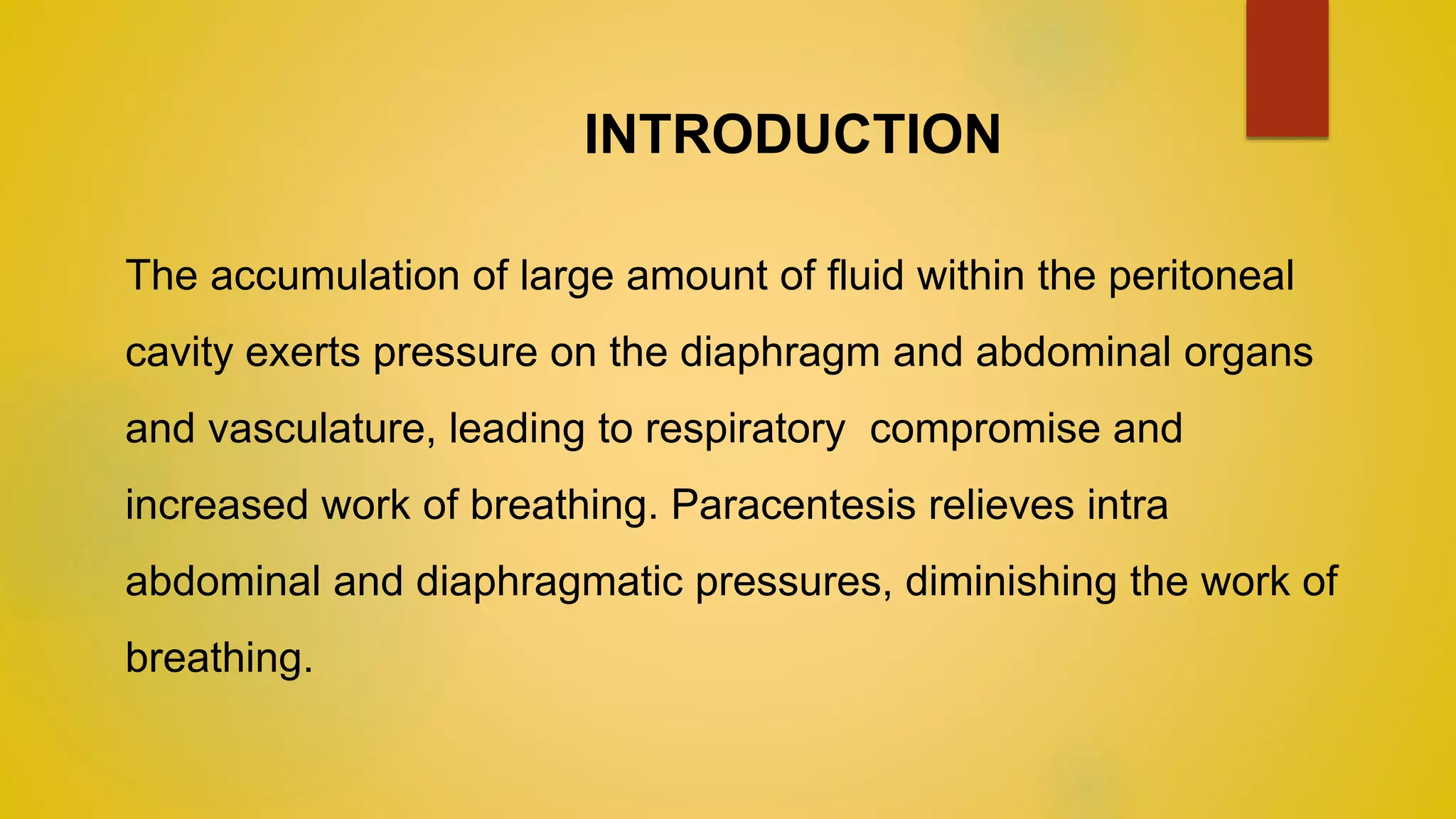 ABDOMINAL PARACENTESIS | PPTX