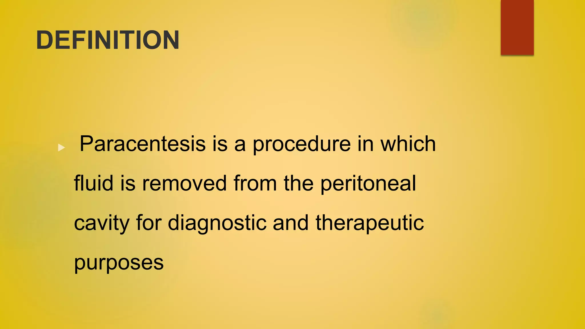 ABDOMINAL PARACENTESIS | PPTX
