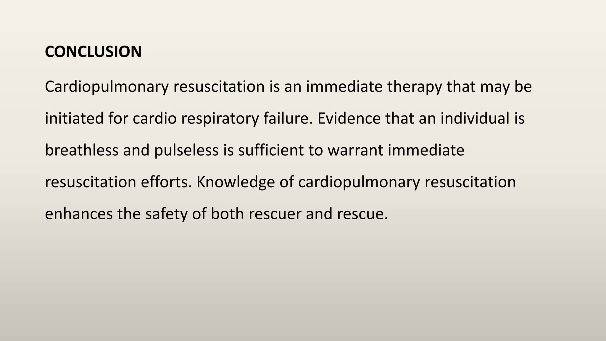 Cardio Pulmonary Resuscitation | PPTX