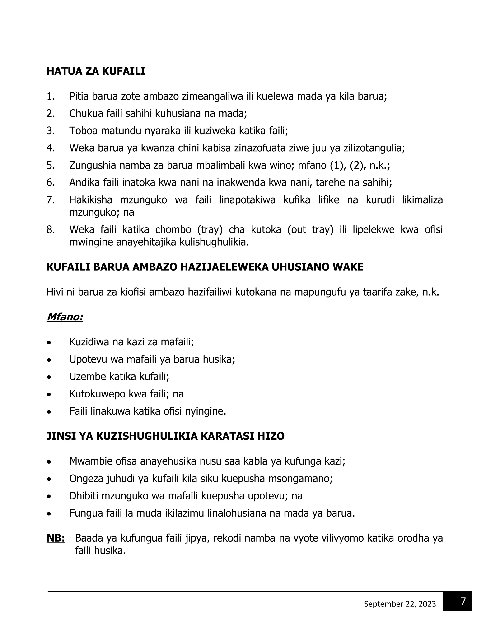 UTUNZAJI WA KUMBUKUMBU.doc