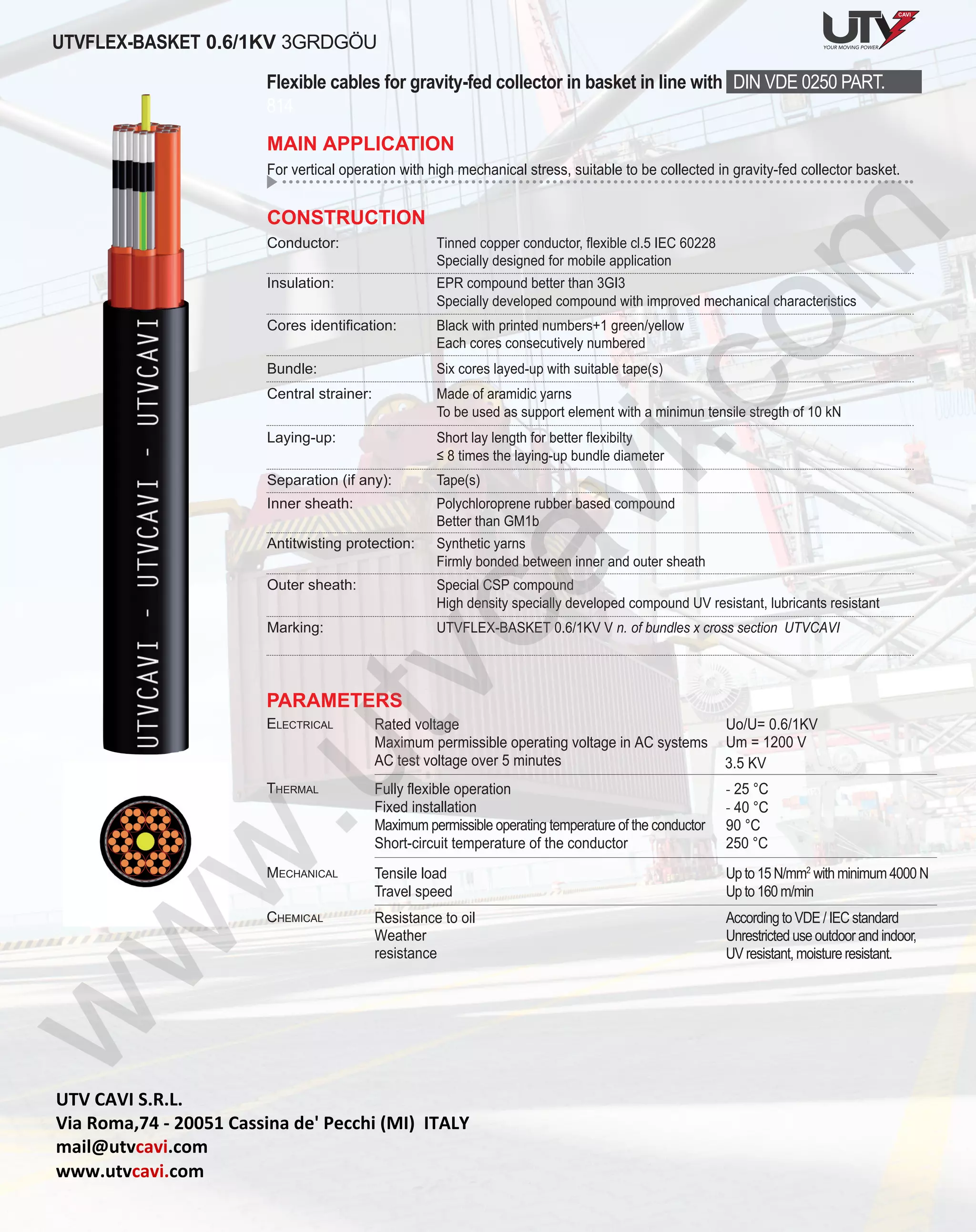 UTVFLEX-BASKET 0.6/1 KV | PDF