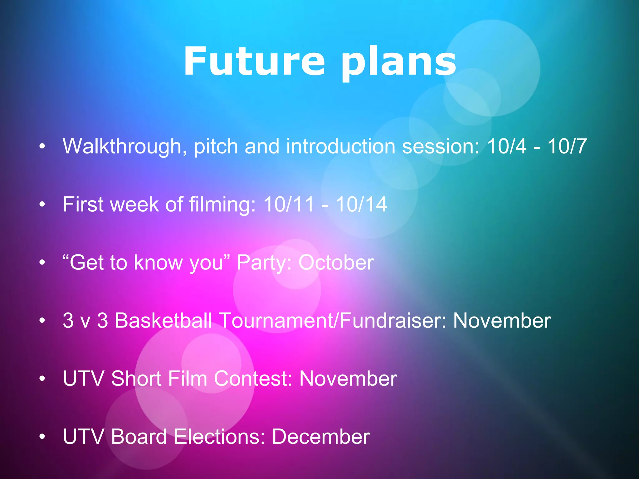 UTV Presentation for GBM | PPT