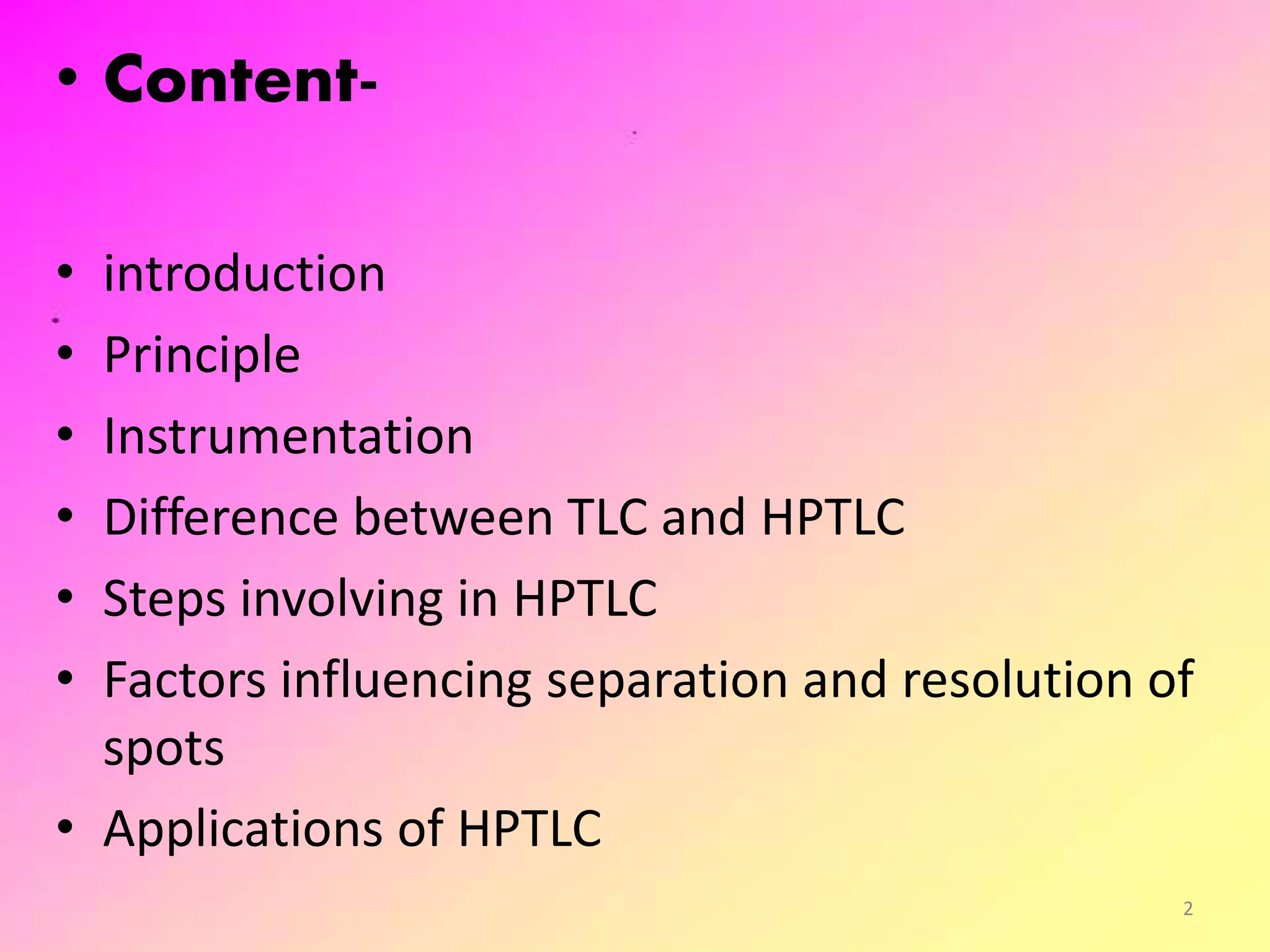 Hptlc presentation ppt | PPTX