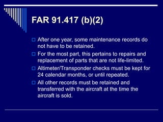 Aircraft_Maintenance_Records - RECORD ENTRIES.ppt