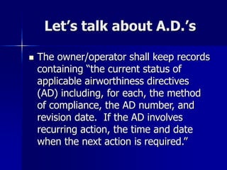 Aircraft_Maintenance_Records - RECORD ENTRIES.ppt