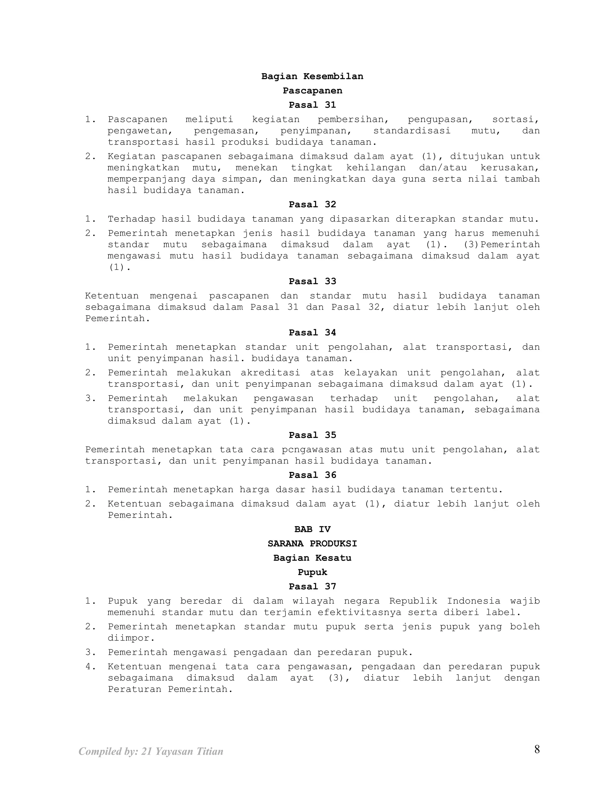 Uu no.12-tahun-1992-tentang-sistem-budidaya-tanaman | PDF