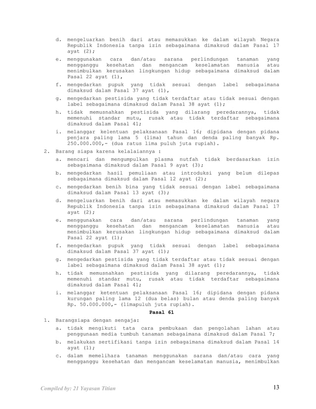 Uu no.12-tahun-1992-tentang-sistem-budidaya-tanaman | PDF