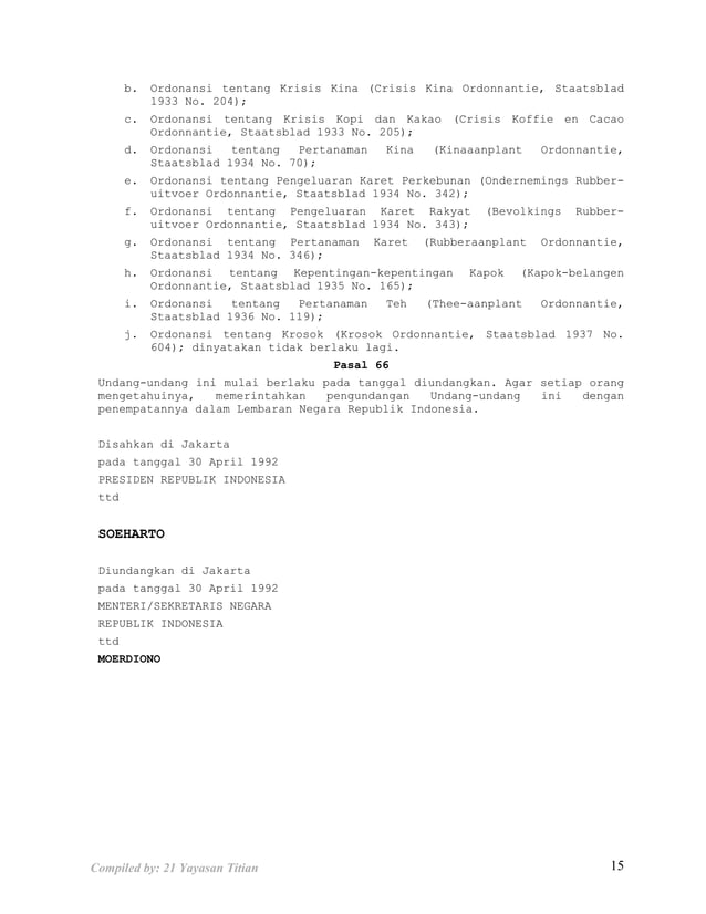 Uu no.12-tahun-1992-tentang-sistem-budidaya-tanaman | PDF