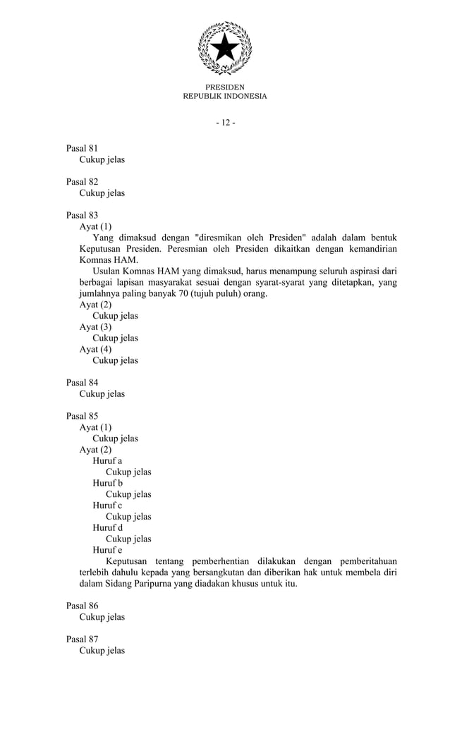 Uu nomor-39-tahun-1999-tentang-$h9 fvds | PDF