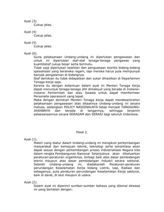 UU k3 tahun 1970 | PDF