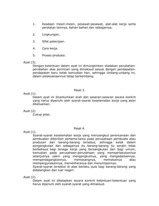 UU k3 tahun 1970 | PDF