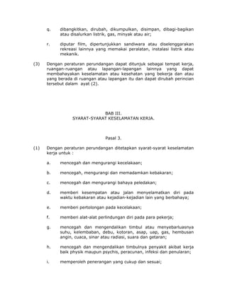 UU k3 tahun 1970 | PDF