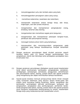 UU k3 tahun 1970 | PDF