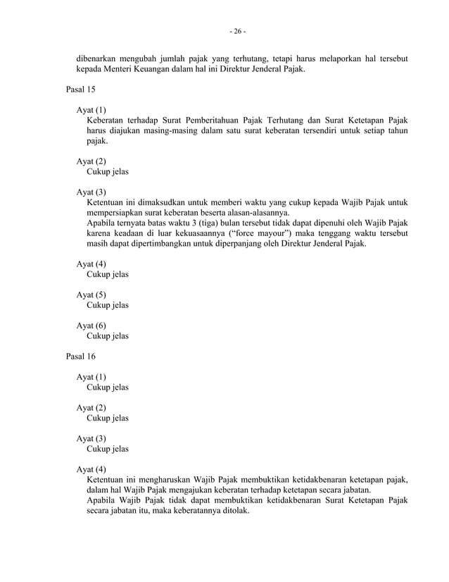 UU 012 tahun 1985 Pajak bumi dan bangunan | PDF