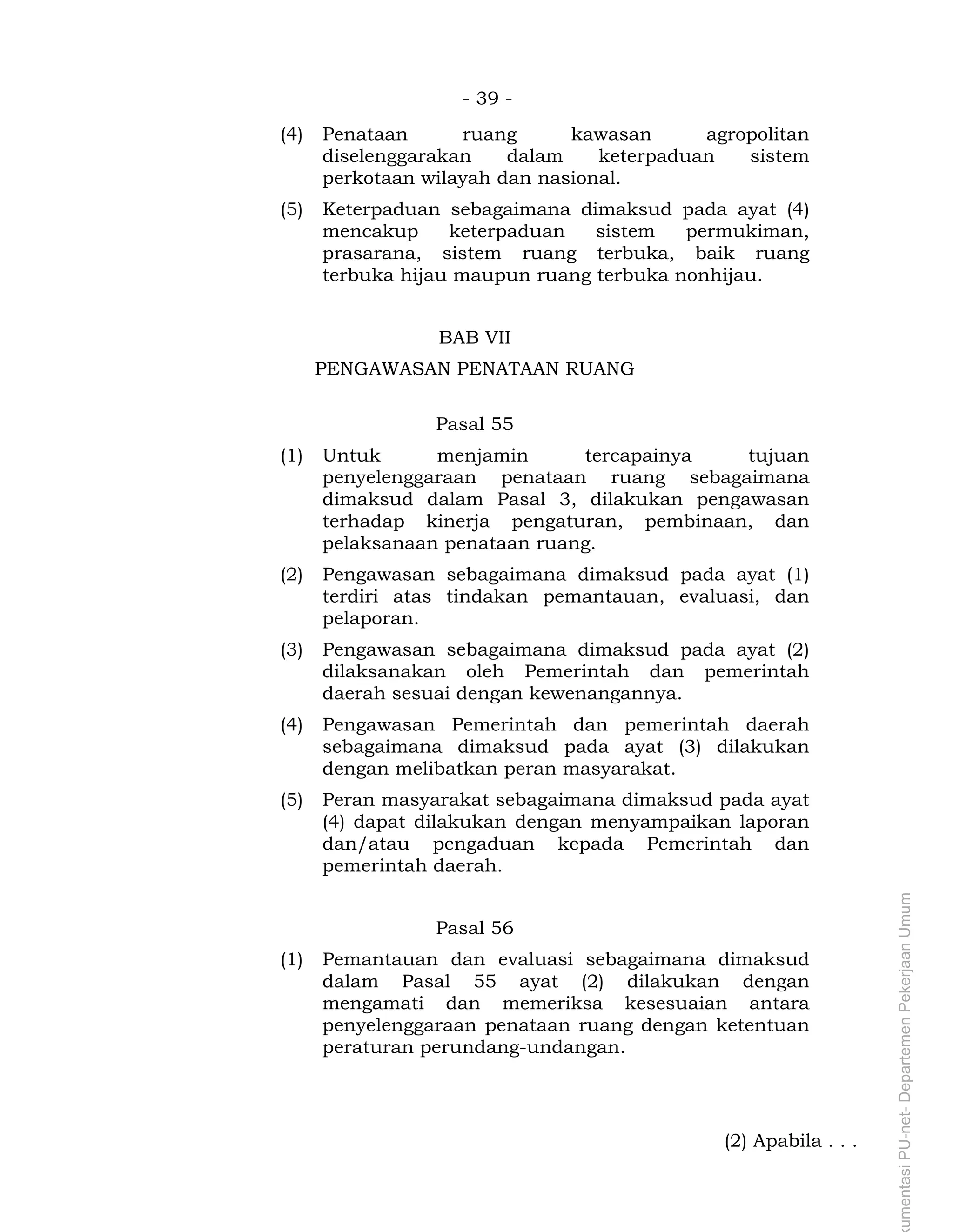 UU No.26 Tahun 2007 tentang Penataan Ruang | PDF