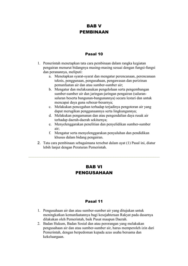 UU 11 1974 pengairan | PDF