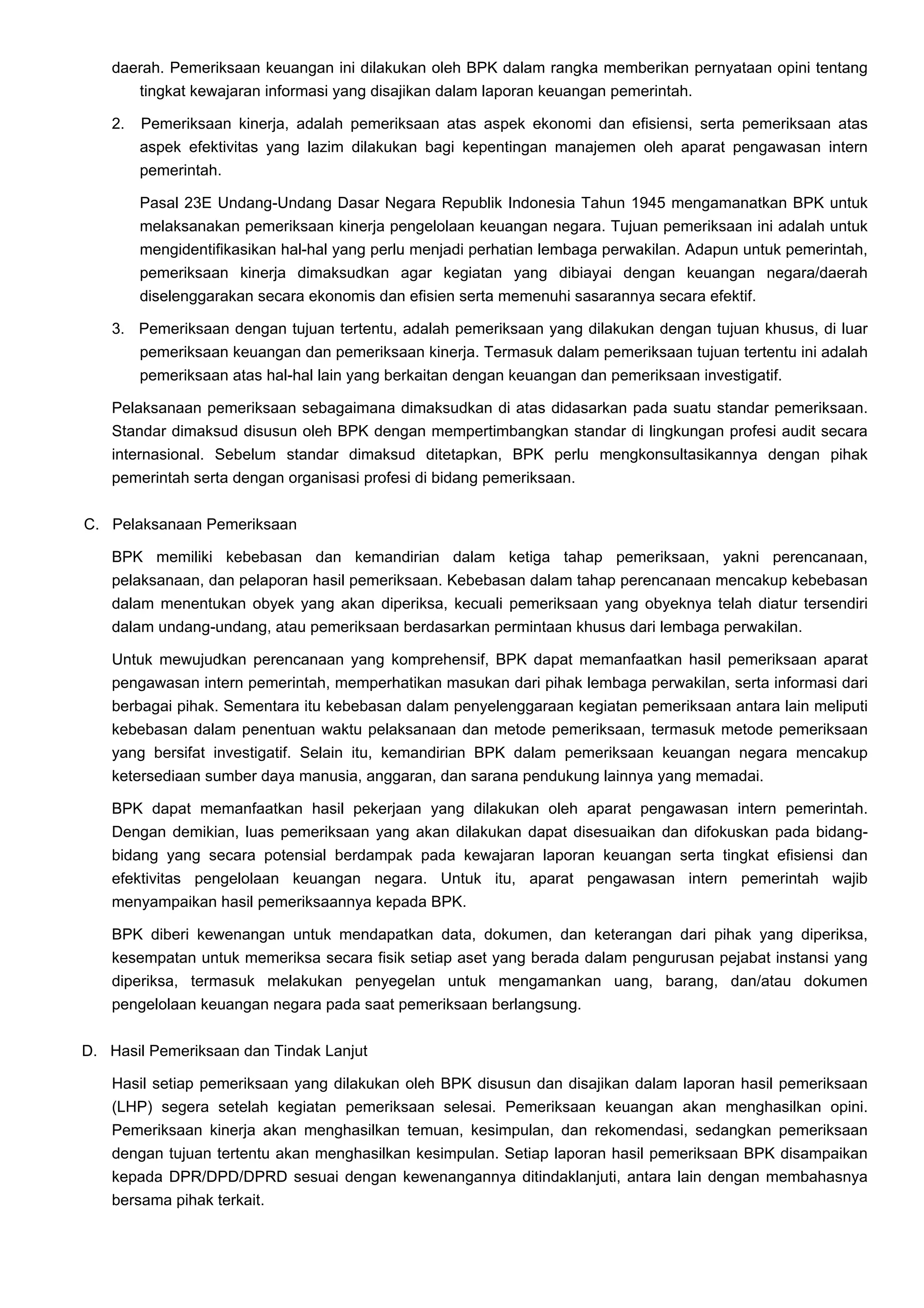 Uu 15 2004 - pemeriksanaan keuangan | PDF