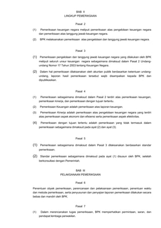 Uu 15 2004 - pemeriksanaan keuangan | PDF