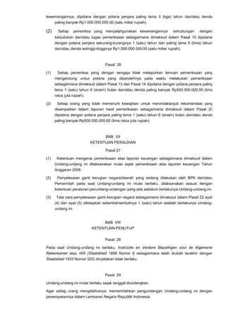 Uu 15 2004 - pemeriksanaan keuangan | PDF