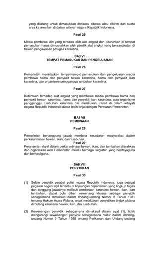 UU No. 16 Tahun 1992 | PDF