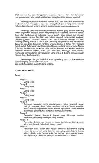 UU No. 16 Tahun 1992 | PDF