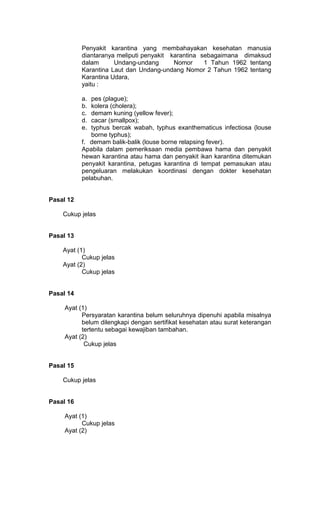 UU No. 16 Tahun 1992 | PDF