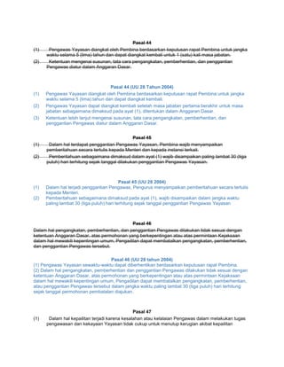 UU 16 tahun 2001 dengan Sisipan UU 28 2004 ttg Yayasan | PDF