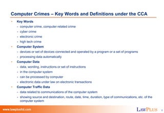 Computer Crimes and Data Protection | PPT