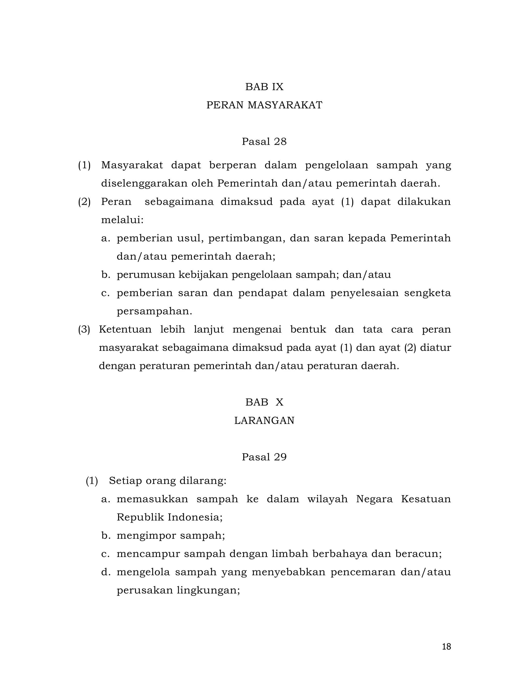 Undang Undang Nomor 18 Tahun 2008 | PDF