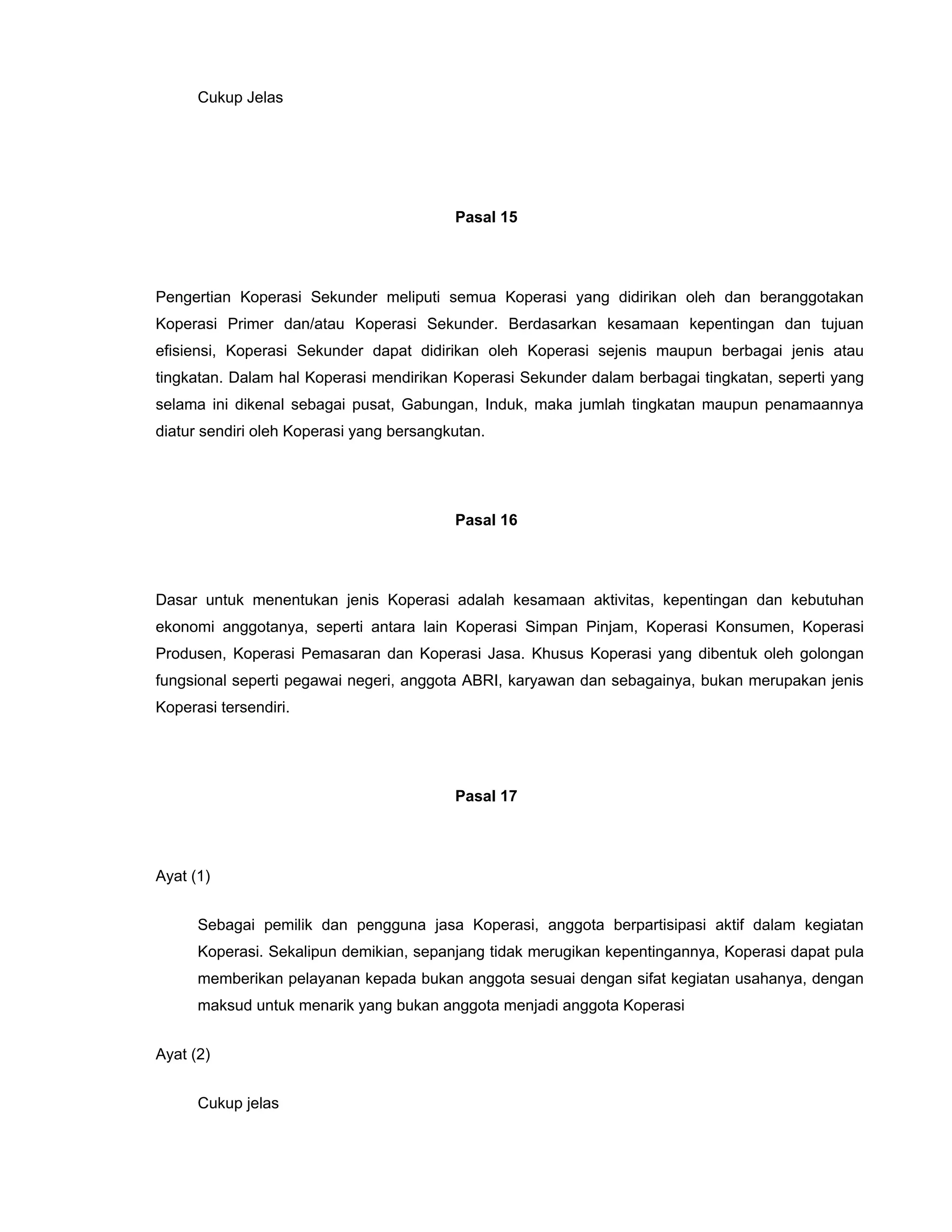 Uu 1992 25 perkoperasian | PDF