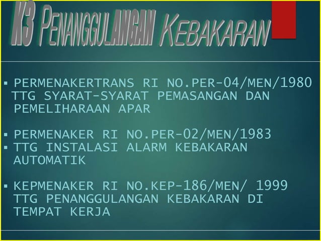 Undang - Undang Keselamatan Kerja, lembar kerja no. 1 tahun 1970 | PPT