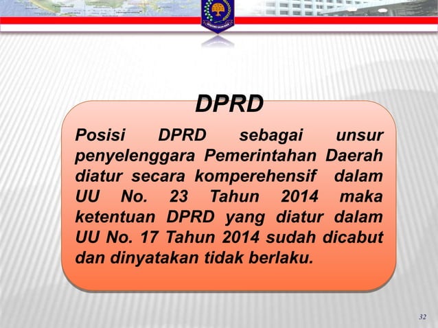 UU 23 tahun 2014 tentang Pemerintahan Daerah | PPT