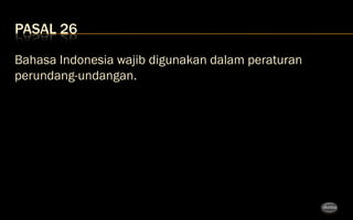 Undang-Undang Kebahasaan (UU 24/2009) | PDF
