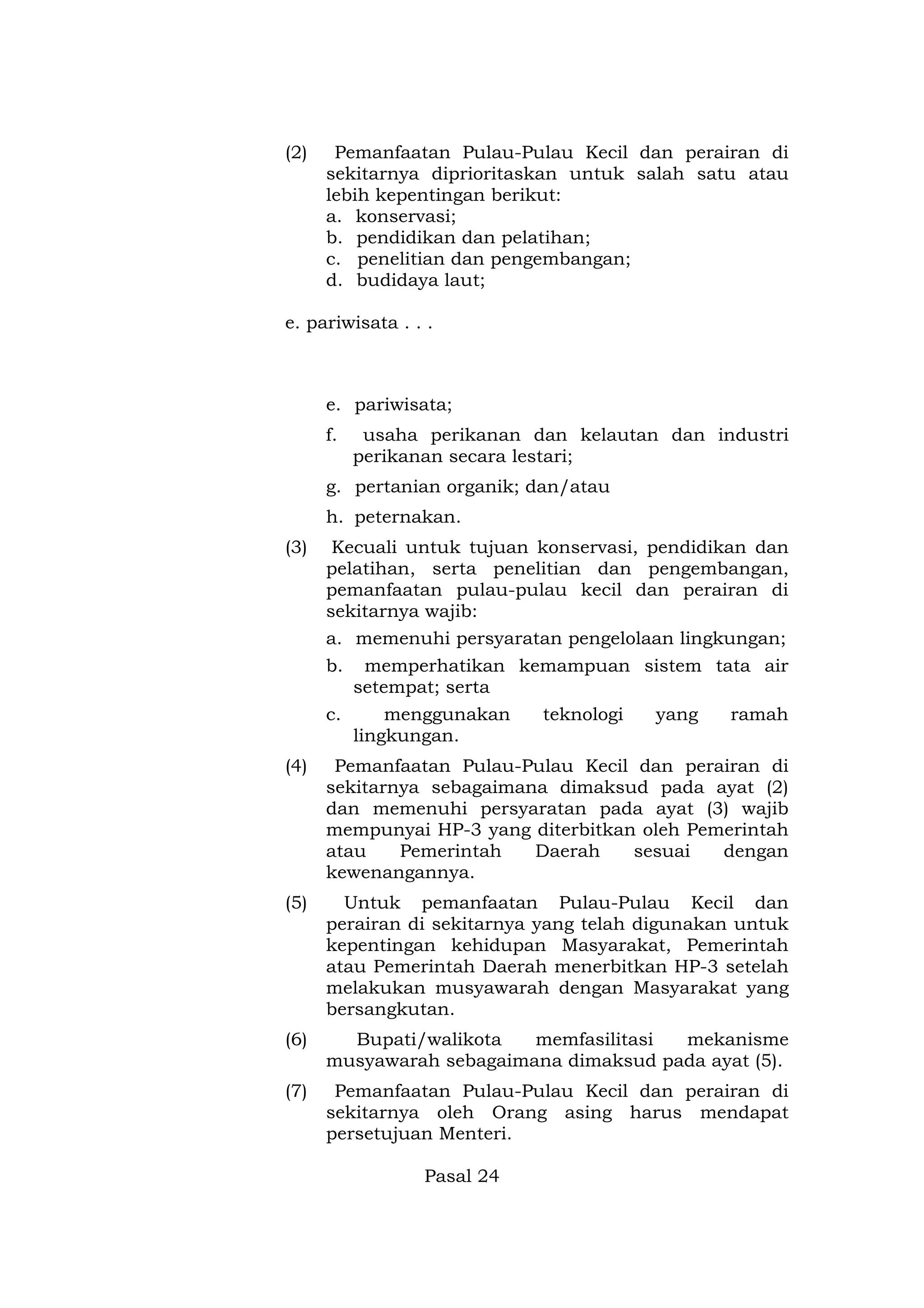 UU No. 27 tahun 2007 tentang Pengelolaan Wilayah Pesisir dan Pulau ...