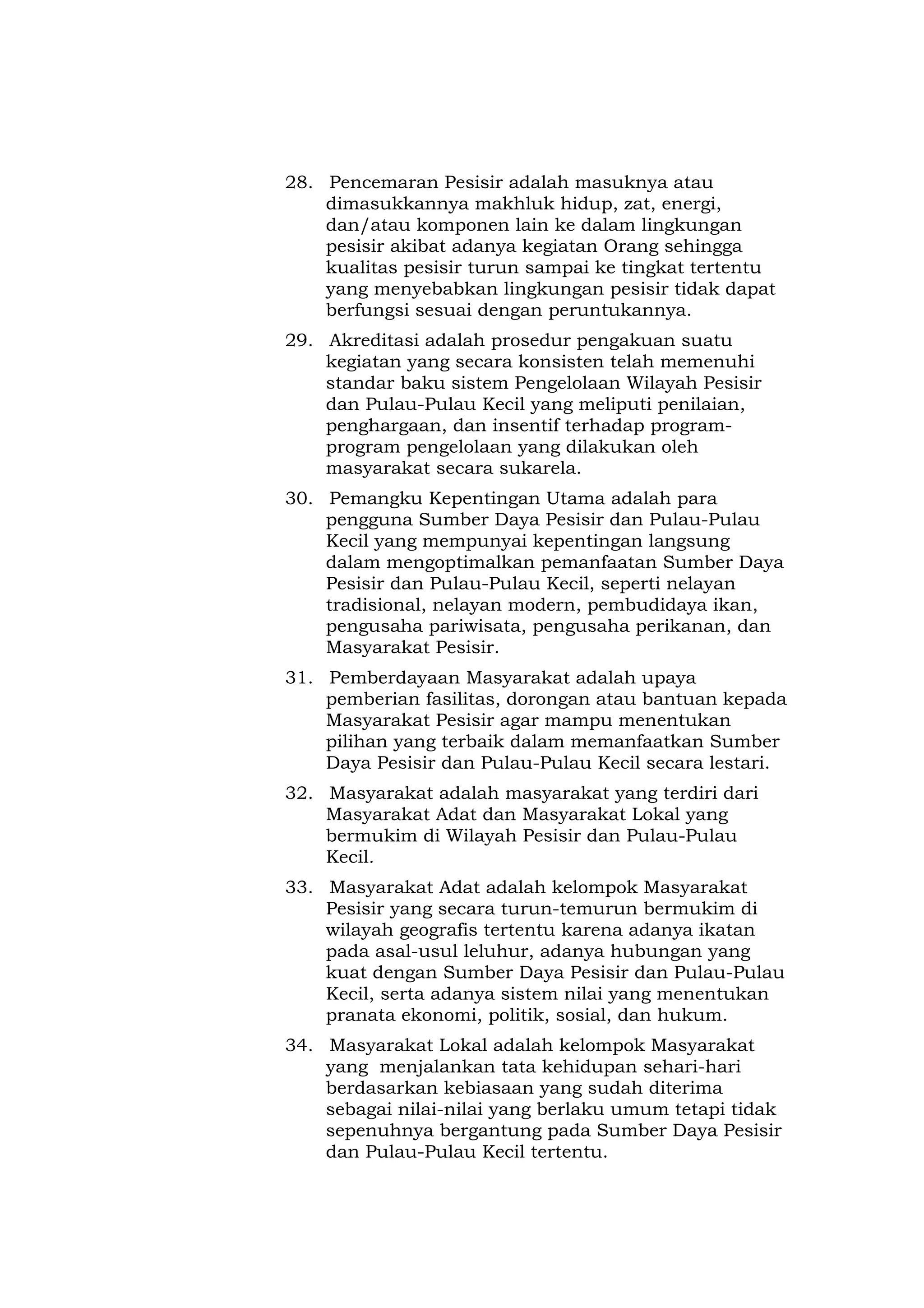 UU No. 27 tahun 2007 tentang Pengelolaan Wilayah Pesisir dan Pulau ...