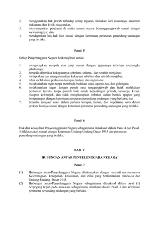 UU No.28 th 1999 Bersih dan bebas dari KKN | PDF