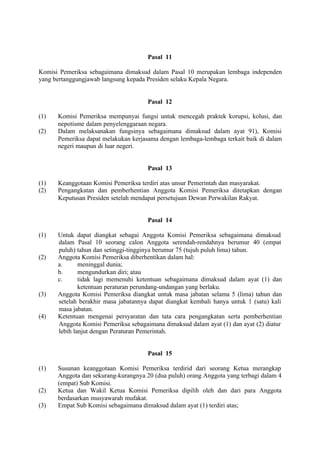UU No.28 th 1999 Bersih dan bebas dari KKN | PDF