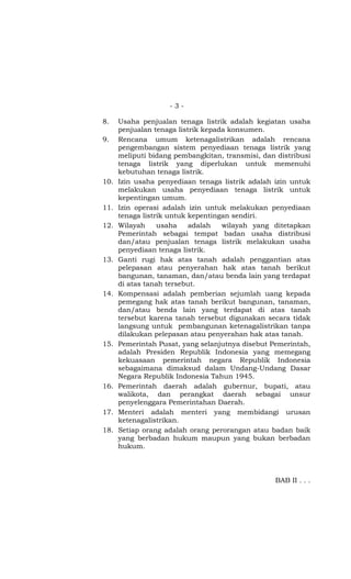 Undang-undang No. 22 Tahun 2009 tentang Ketenagalistrikan | PDF