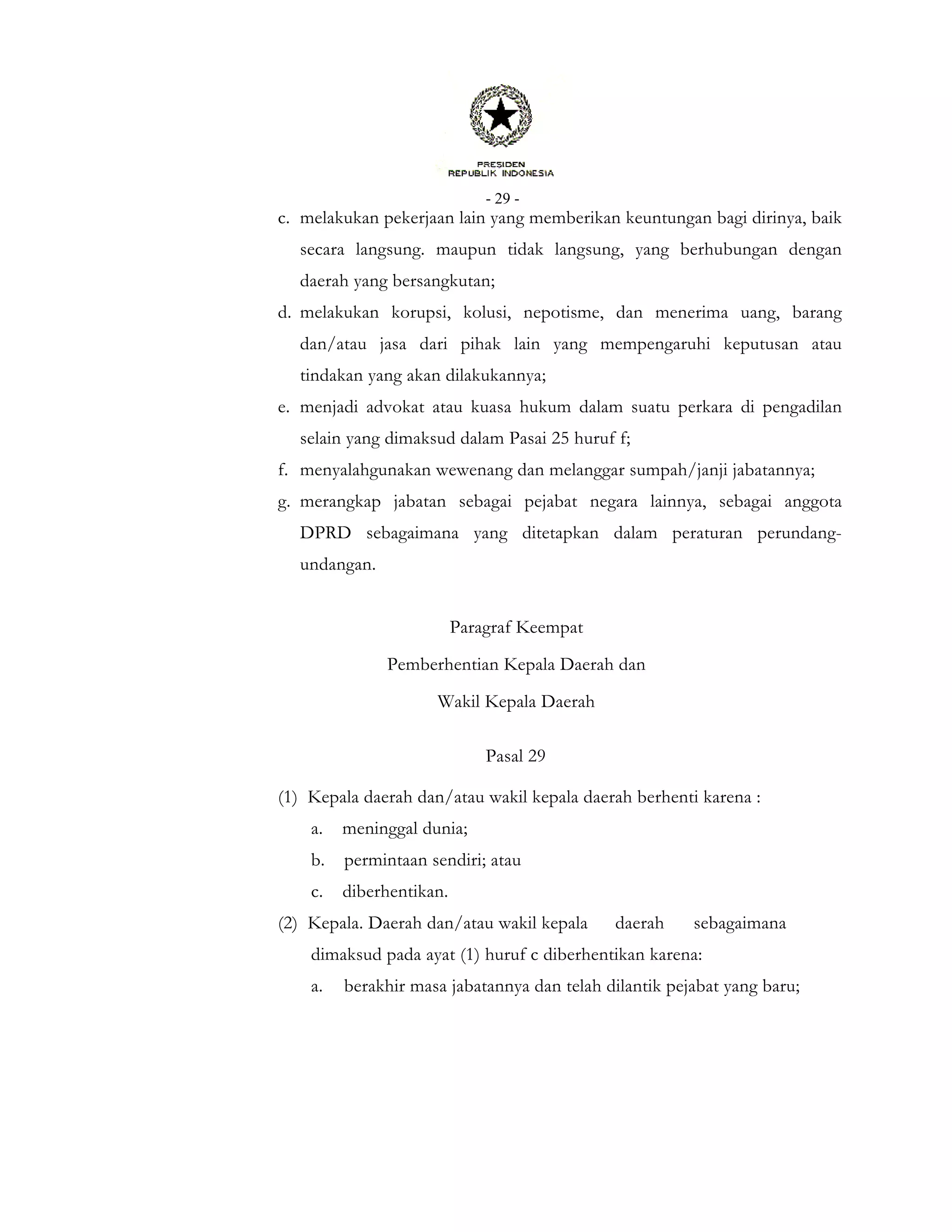 Uu 32 2004_pemerintahan daerah | PDF