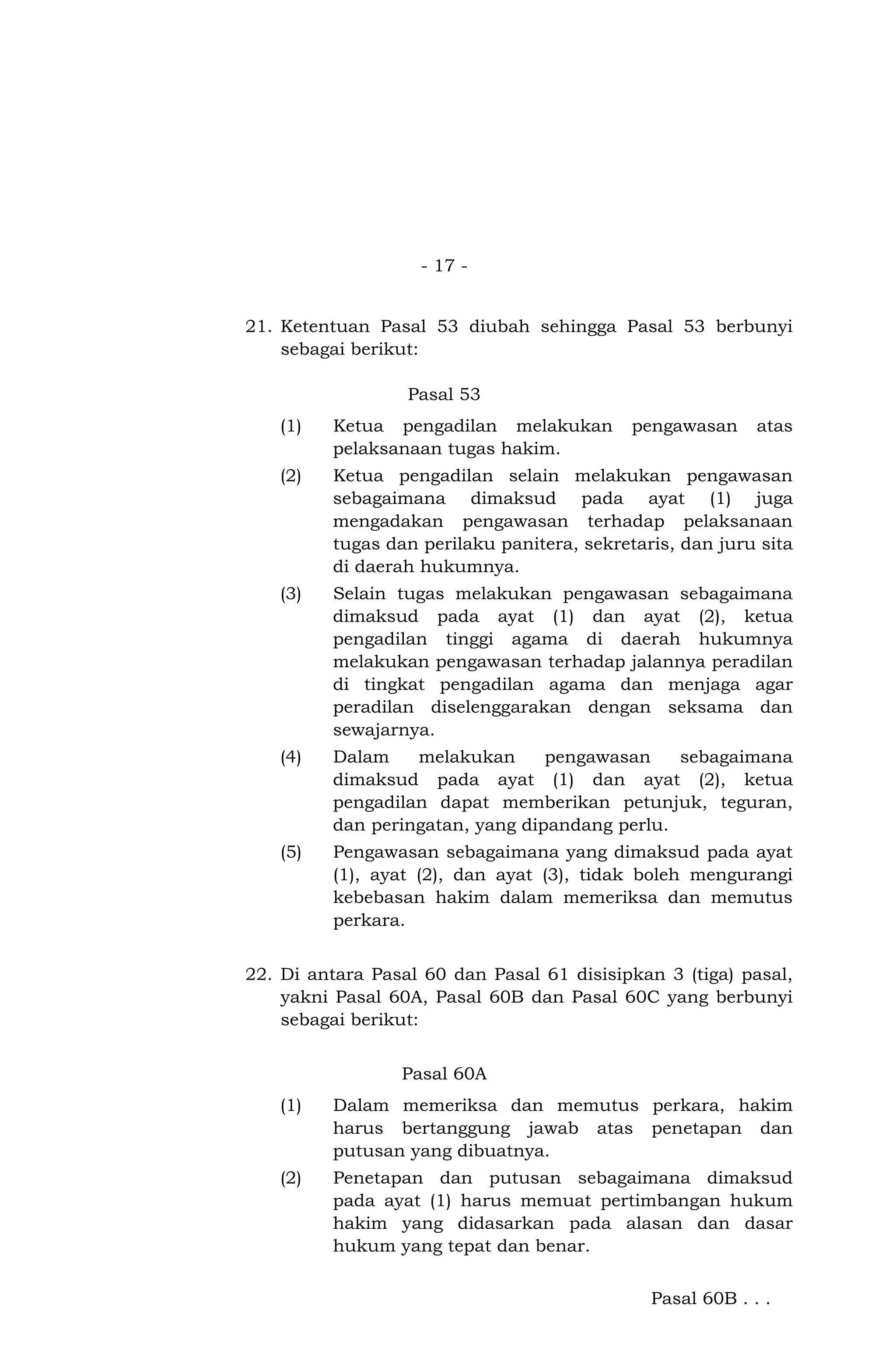 UU No 50 Tahun 2009 (Perubahan Kedua Atas Undang Undang Nomor 7 Tahun 1989 Tentang Peradilan ...
