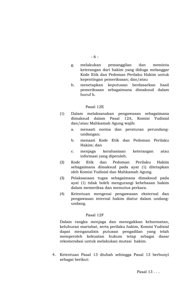 UU No 50 Tahun 2009 (Perubahan Kedua Atas Undang Undang Nomor 7 Tahun 1989 Tentang Peradilan ...