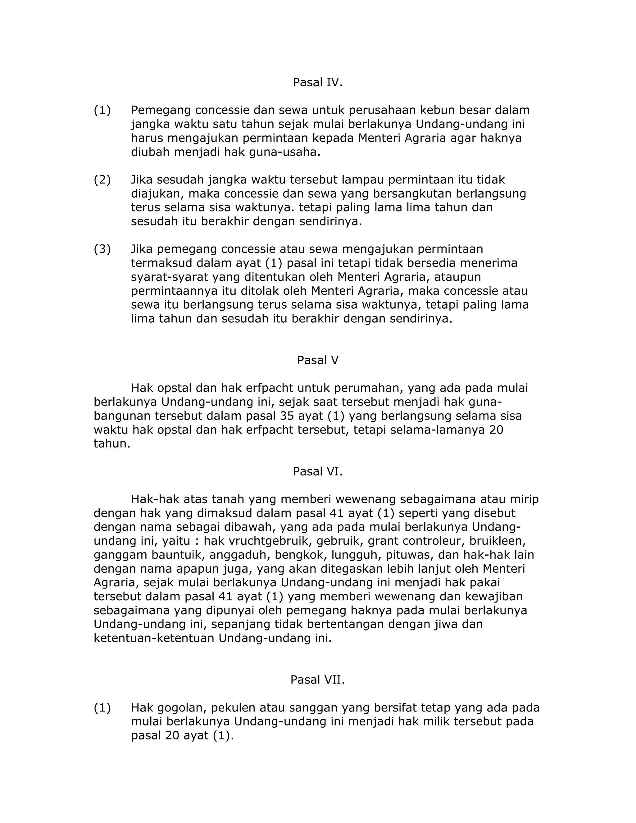 Uu 5 tahun 1960 uupa | PDF