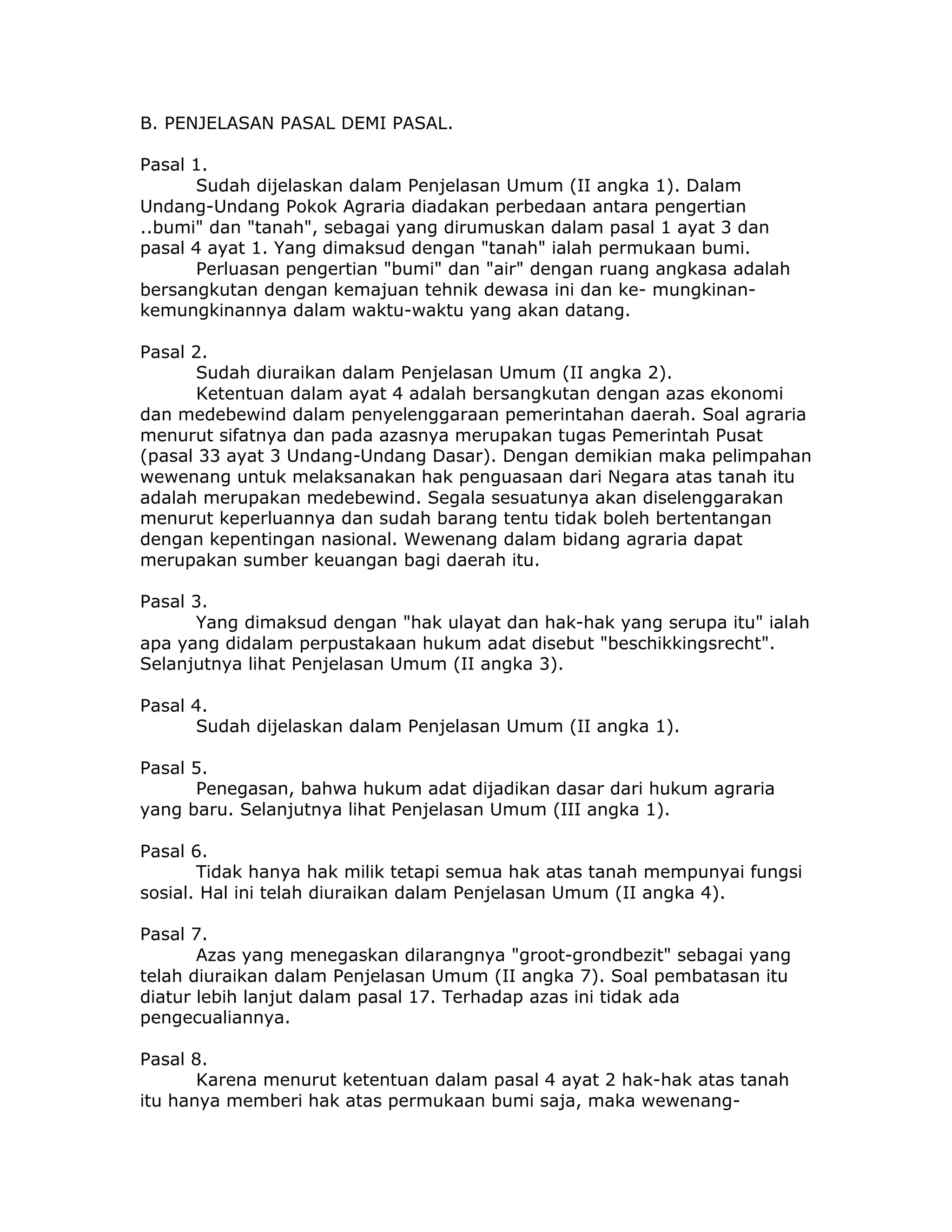 Uu 5 tahun 1960 uupa | PDF