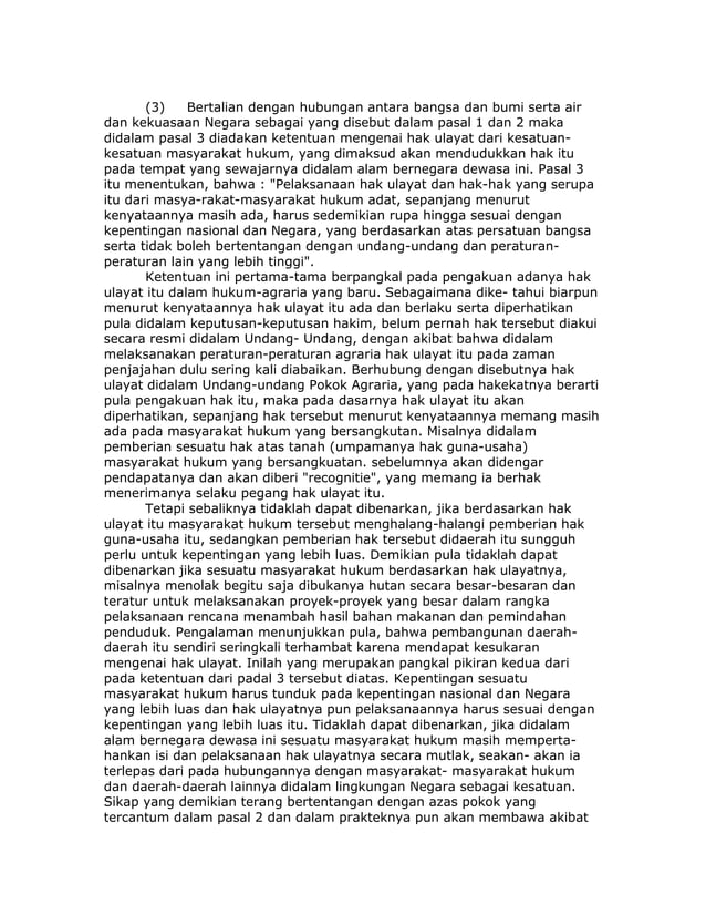 Uu 5 tahun 1960 uupa | PDF