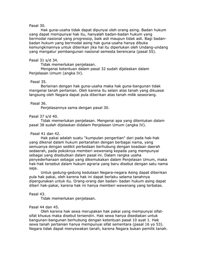 Uu 5 tahun 1960 uupa | PDF