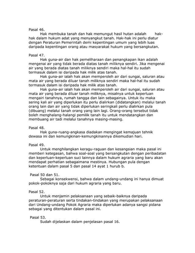 Uu 5 tahun 1960 uupa | PDF