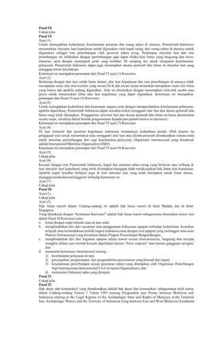 Uu 6 tahun 1996 tentang perairan indonesia | PDF