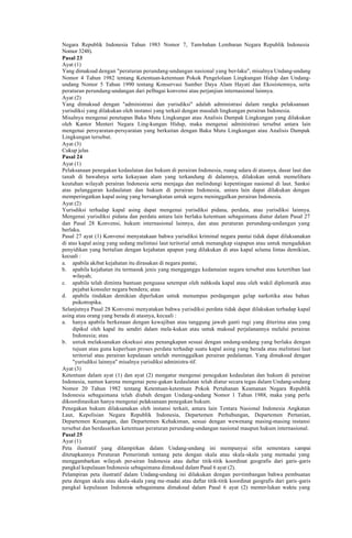 Uu 6 tahun 1996 tentang perairan indonesia | PDF